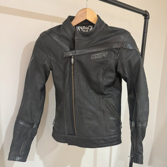 Shift | Jackets & Coats | Shift Ladies Leather Motorcycle Jacket Sz S ...